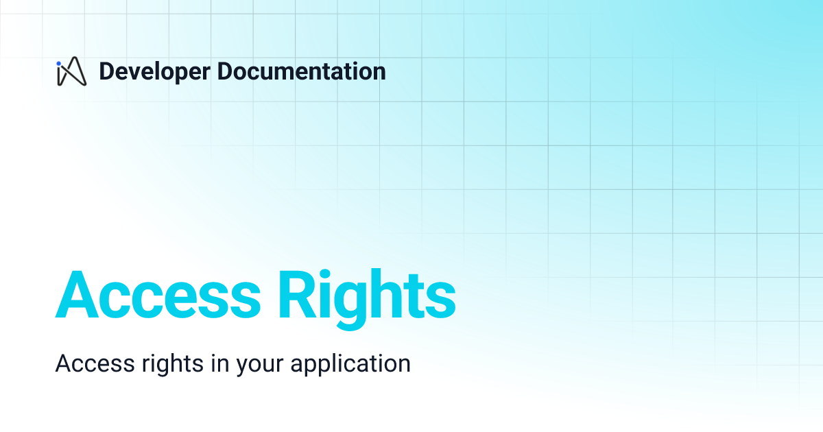Access Rights | Developer Documentation
